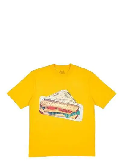 PALACE Citrus Triangle Pattern Short Sleeve T-shirt - Yellow