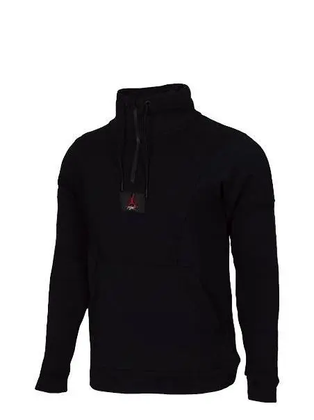 JORDAN Air Half-zip Athleisure Sweatshirt - Black