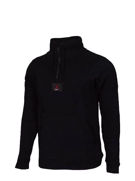 JORDAN Air Half-zip Athleisure Sweatshirt - Black