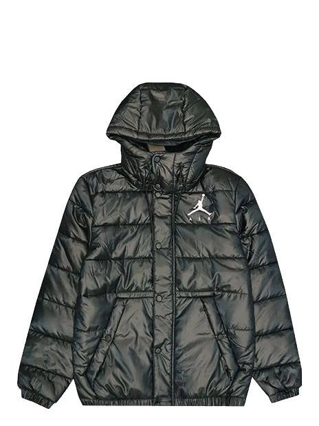 JORDAN Air Athleisure Padded Hooded Jacket - Black