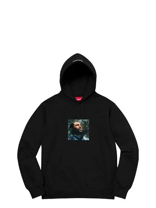 Supreme Fw18 Marvin Gaye Hooded Sweatshirt - Black