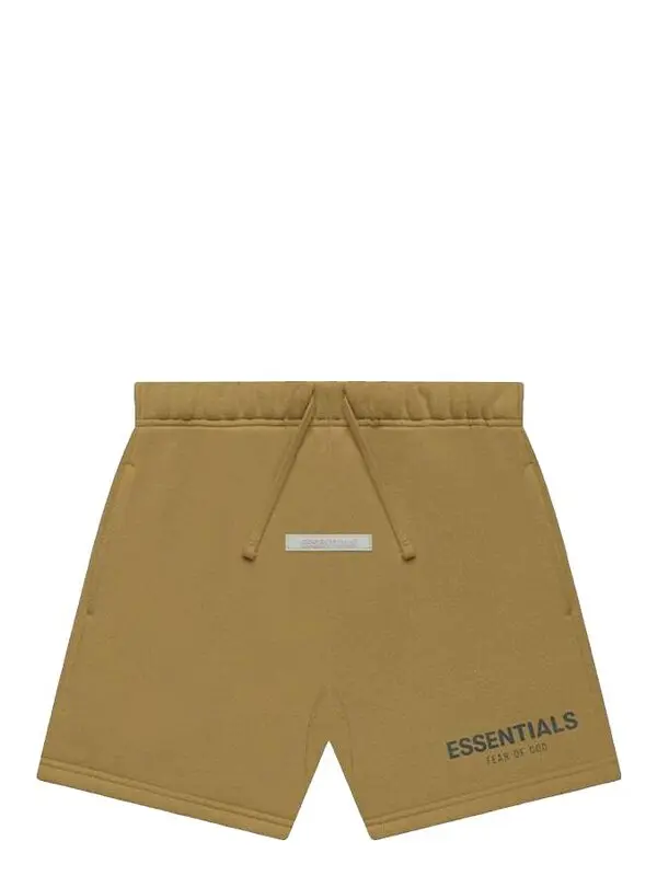 Fear Of God Logo Sweatshort - Tan/khaki