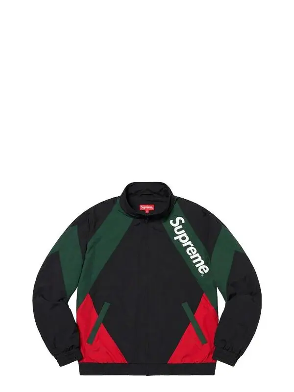 Supreme Ss20 Colorblock Splicing Casual Sports Jacket - Black