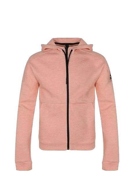 Adidas Knit Hooded Track Jacket - Pink