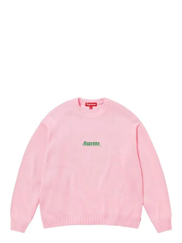 Supreme Old English Sweater - Pink