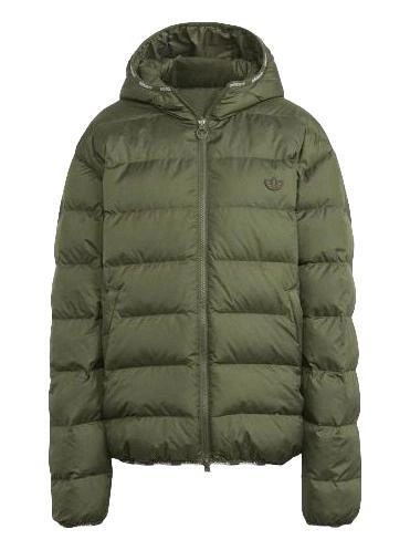 Adidas Originals Down Puffer Jacket With Large Logo - Green