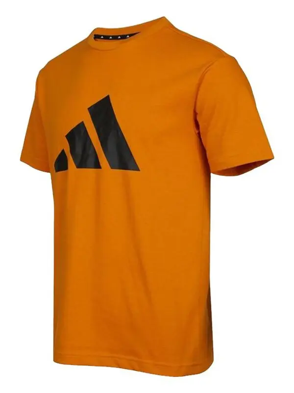 Adidas Fi 3b Tee Athleisure Casual Sports Round Neck Breathable Short Sleeve Earthy T-shirt - Yellow