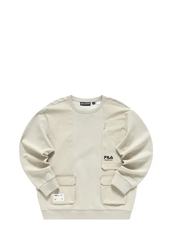 FILA FUSION Collection Change The Game Logo Sweatshirt - Beige