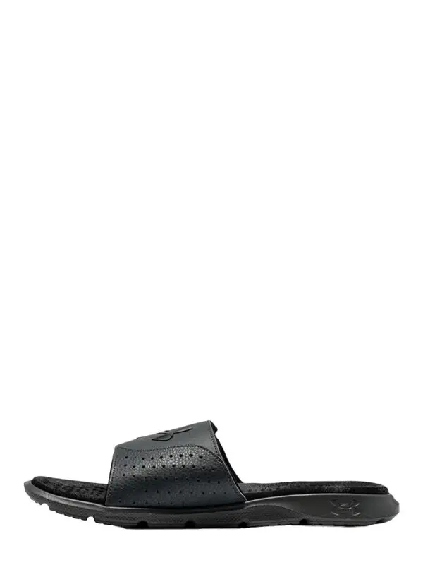Under Armour Ignite Graphic Strap Slide - Pitch Grey/black