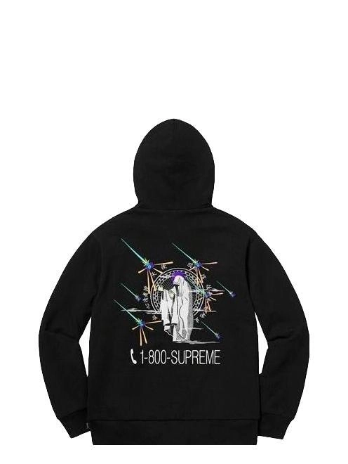 Supreme 1-800 Hooded Sweatshirt - Black