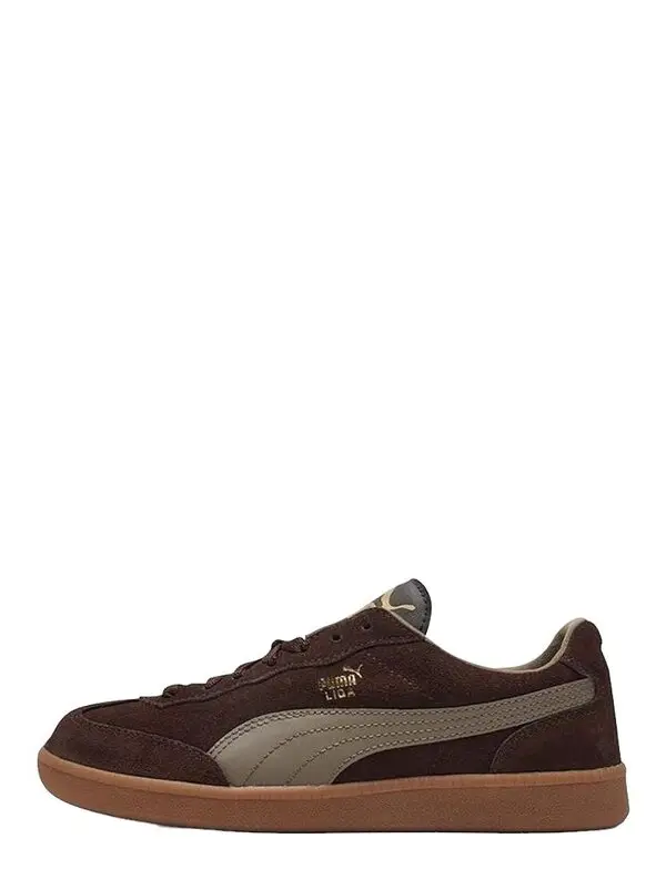 PUMA Liga Suede Low Casual Board Shoes - Brown/brown