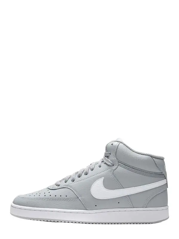 Nike Court Vision Mid Top Sneakers - Gray/white