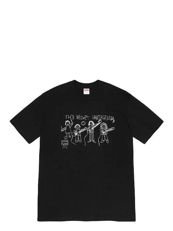 Supreme The Velvet Underground Drawing Tee - Black
