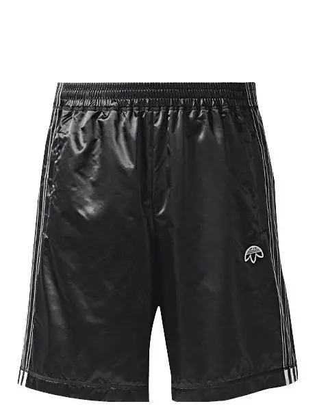 Adidas Alexander Wang Crossover Satin Sports Shorts - Black