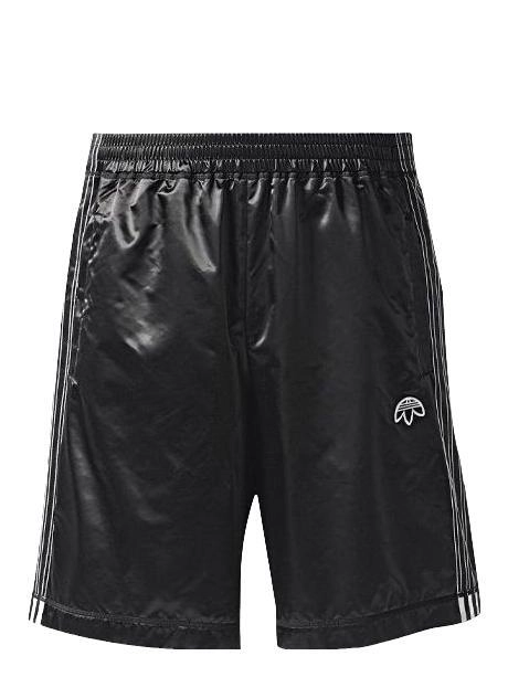 Adidas Alexander Wang Crossover Satin Sports Shorts - Black