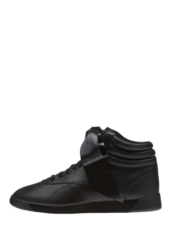 REEBOK Freestyle Hi Satin Bow High Top Sneakers - Black