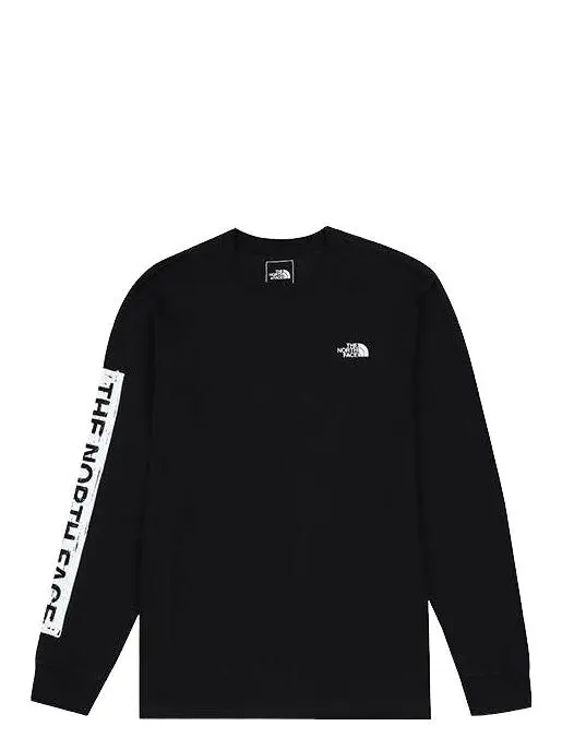 The North Face Warped Type Graphic Long Sleeve Sweater - Black