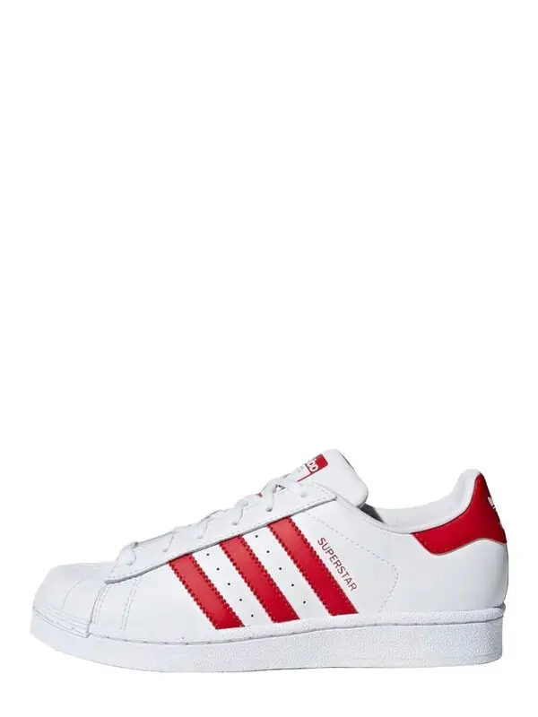Adidas Superstar Sneakers - White/red