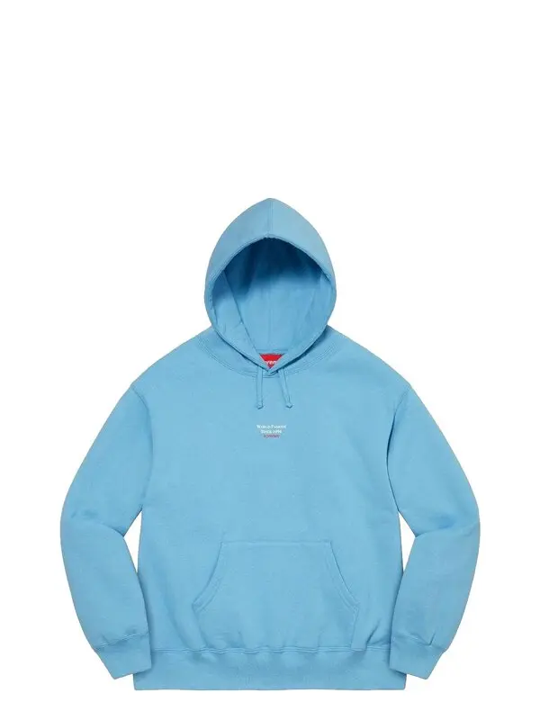 Supreme World Famous Hooded Sweatshirt - Teal
