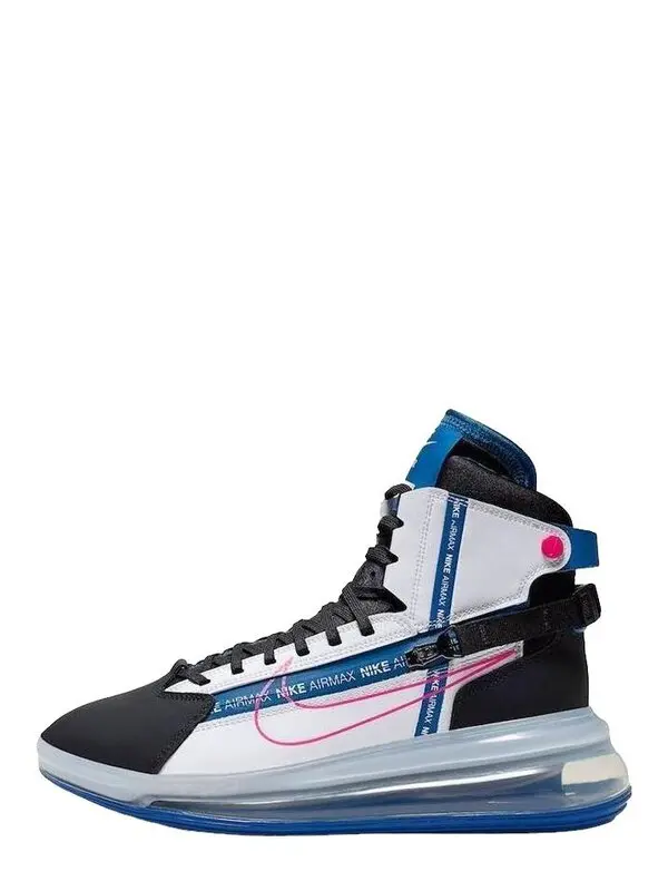 Nike Max 720 Saturn High Top Sneakers - Blue/white