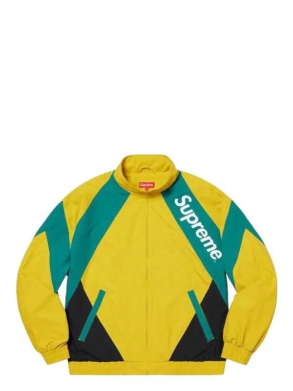 Supreme Paneled Track Jacket - Yellow
