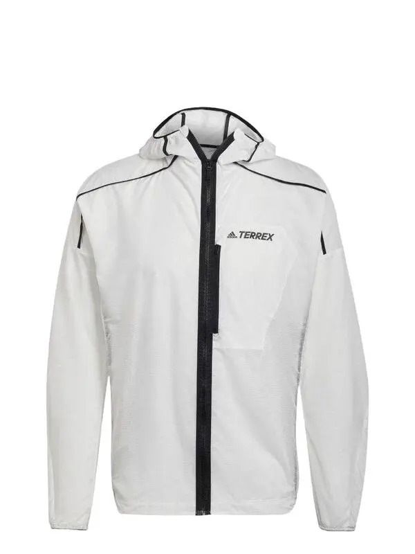Adidas Terrex Agravic Windbreaker Jacket - White/black