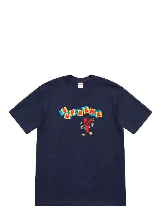 Supreme Ss19 Dynamite Tee Short Sleeve Navy - Blue