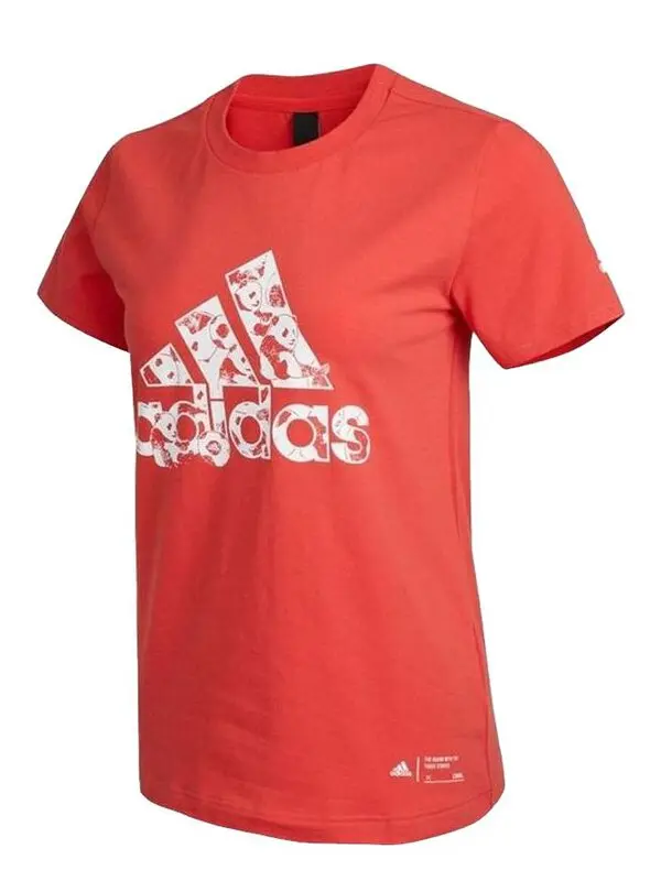 Adidas Graphic Logo T-shirt - Red/white