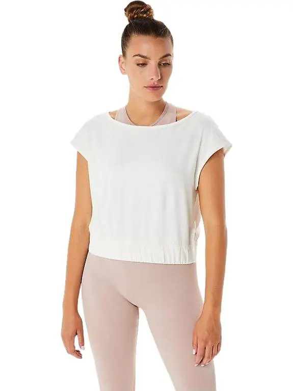 Asics Nagino Flex Short Sleeve Top - White