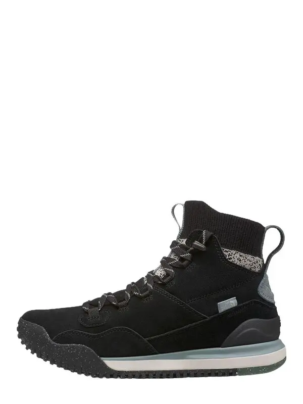 The North Face Suede Athletic High Top Sneakers - Black/white/grey