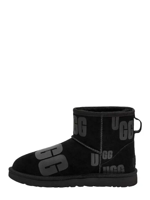 UGG Classic Mini Scatter Graphic Boots - Black/gray
