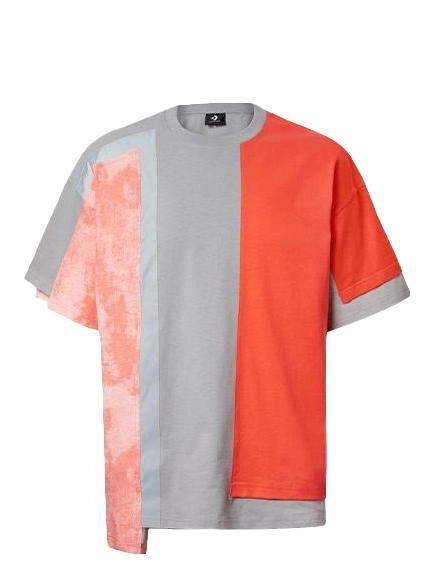 CONVERSE X Fcw Crossover Contrasting Colors Short Sleeve T-shirt - Red