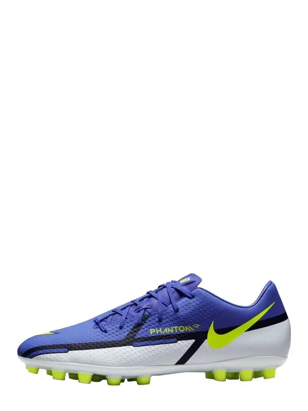 Nike Phantom Gt2 Academy Ag Soccer Cleats - Blue/silver/volt