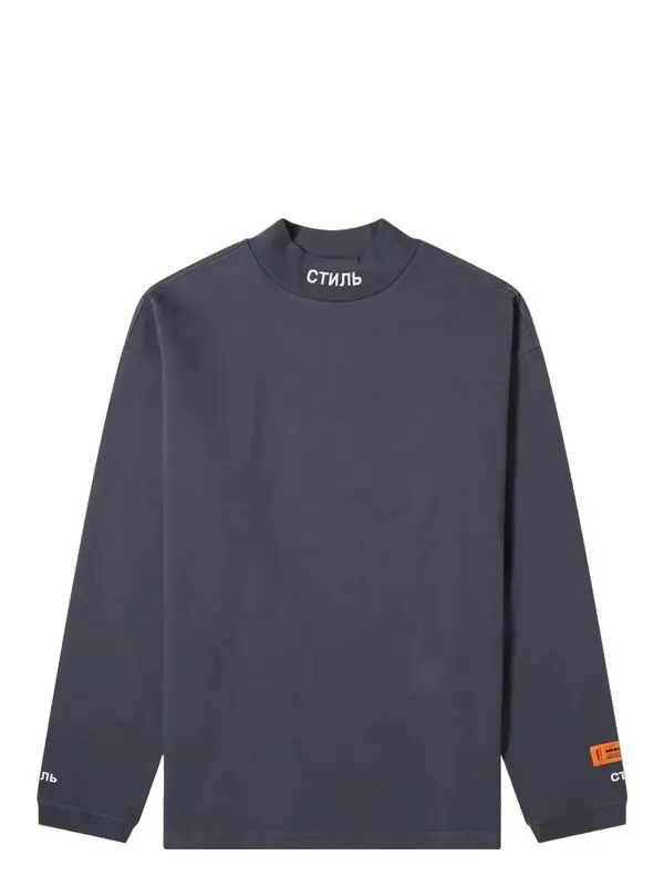 Heron Preston Ctnmb Long Sleeve Turtleneck T-shirt - Navy