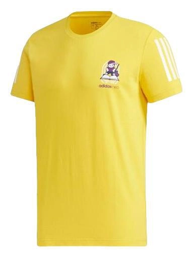 Adidas Neo M Gk Tee1 Round Neck - Yellow