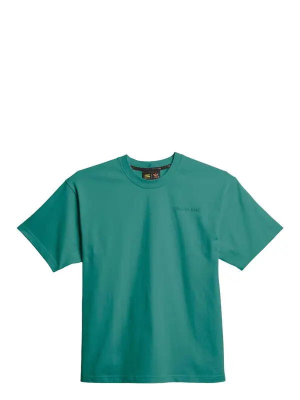 Adidas X Crossover Solid Color Round Neck Pullover Short Sleeve Couple Style Green - Multi-color