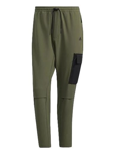 Adidas Gwall Pants Logo Contrasting Colors Pocket Sports Pants/trousers/joggers Green - Multi-color