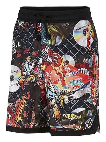 Nike Street Graffiti Basketball Shorts - Black/red