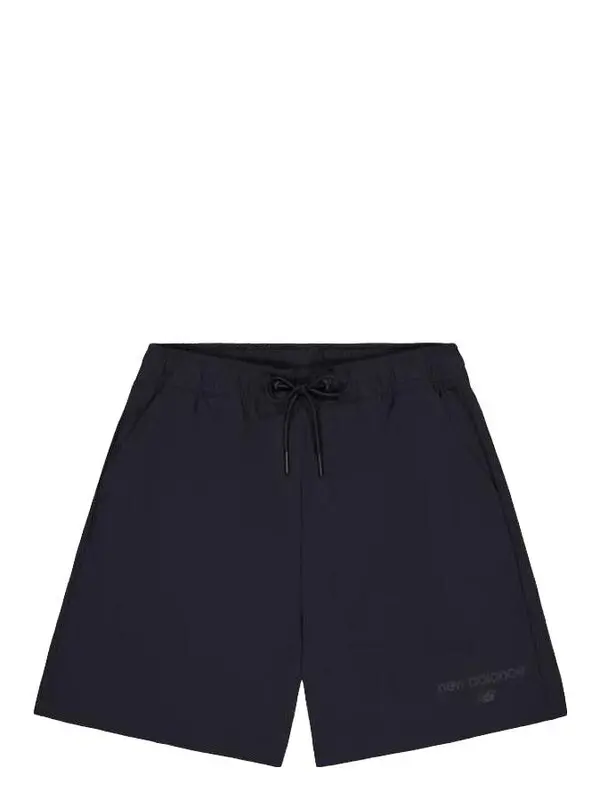 NEW BALANCE Short With Logo Print - Black
