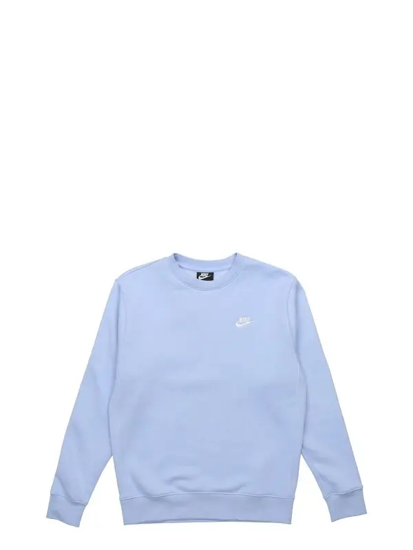Nike Athleisure Casual Sports Fleece Lined Round Neck Pullover - Blue