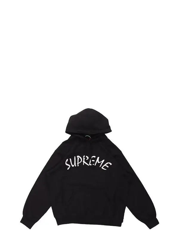Supreme Ftp Arc Hooded Sweatshirt - Black/white