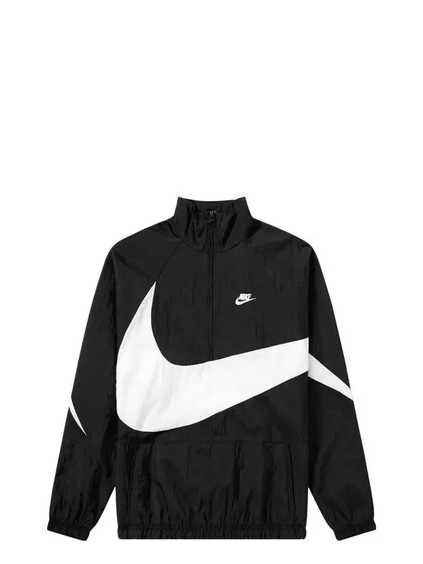 Nike Swoosh Half Zip Woven Jacket - Black/multi-color
