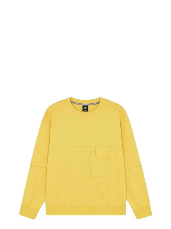 NEW BALANCE Pocket Sweatshirt Asia Sizing - Yellow