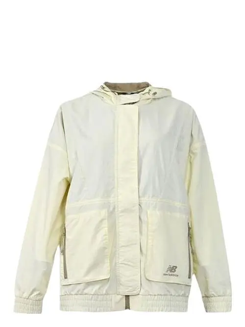 NEW BALANCE Living Series Hooded Woven Jacket - White
