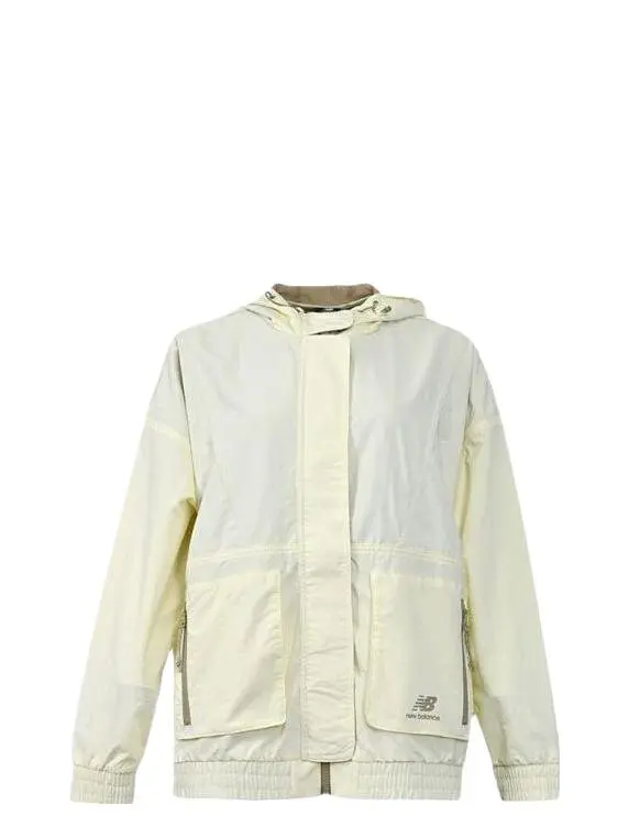 NEW BALANCE Living Series Hooded Woven Jacket - White