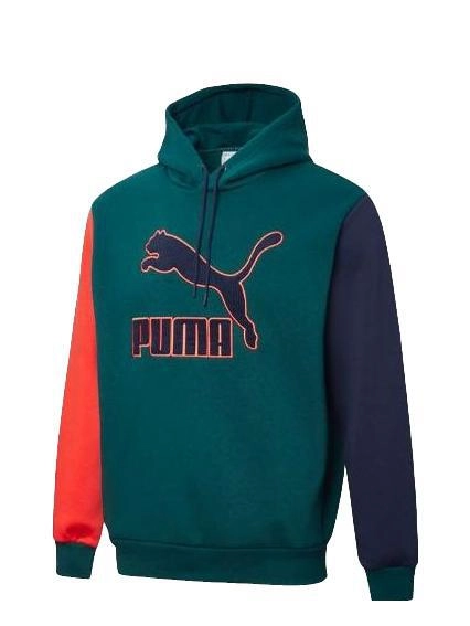 PUMA Winter Colorblock Fleece Hoodie - Green