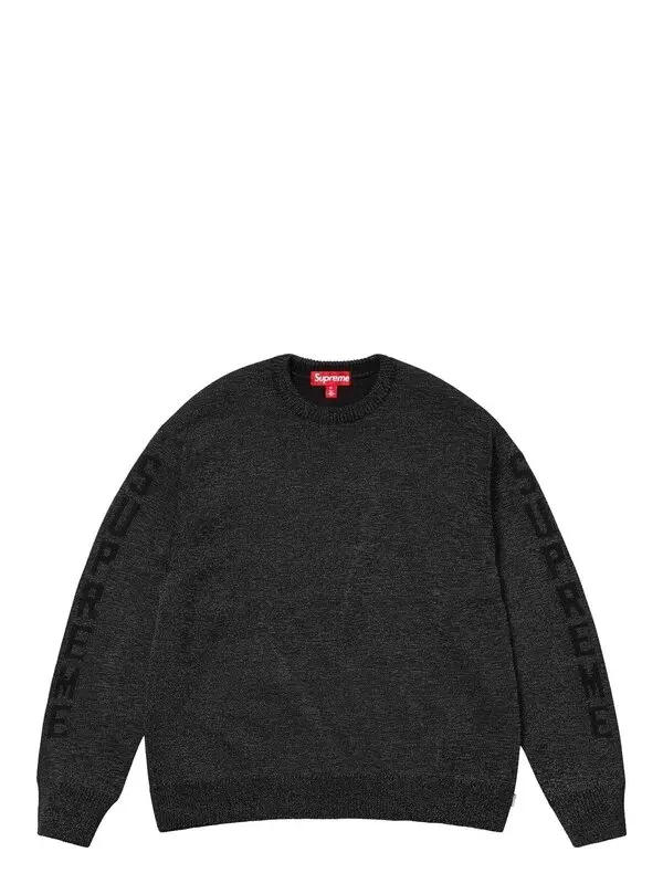 Supreme Reflective Sweater - Black