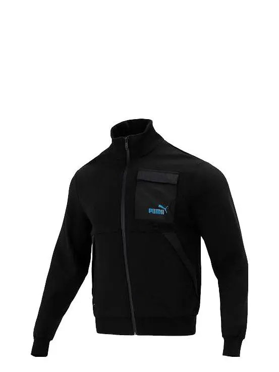 PUMA Casual Loose Long Sleeve Jacket With Pocket Detail - Black