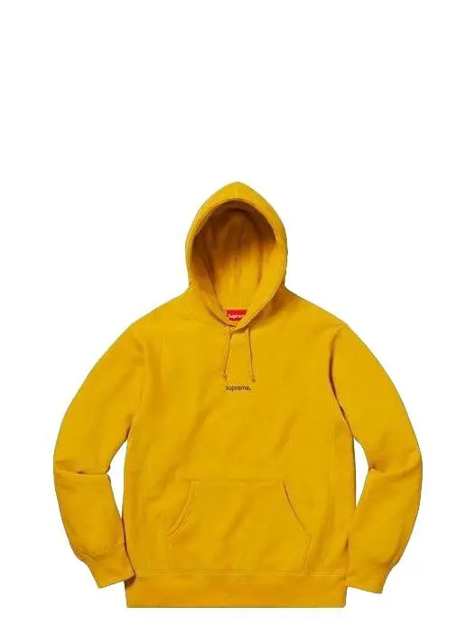 Supreme Fw18 Trademark Hooded Sweatshirt - Yellow