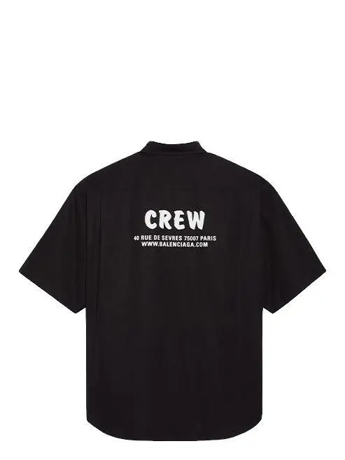 Balenciaga Crew Short Sleeve Shirt - Black